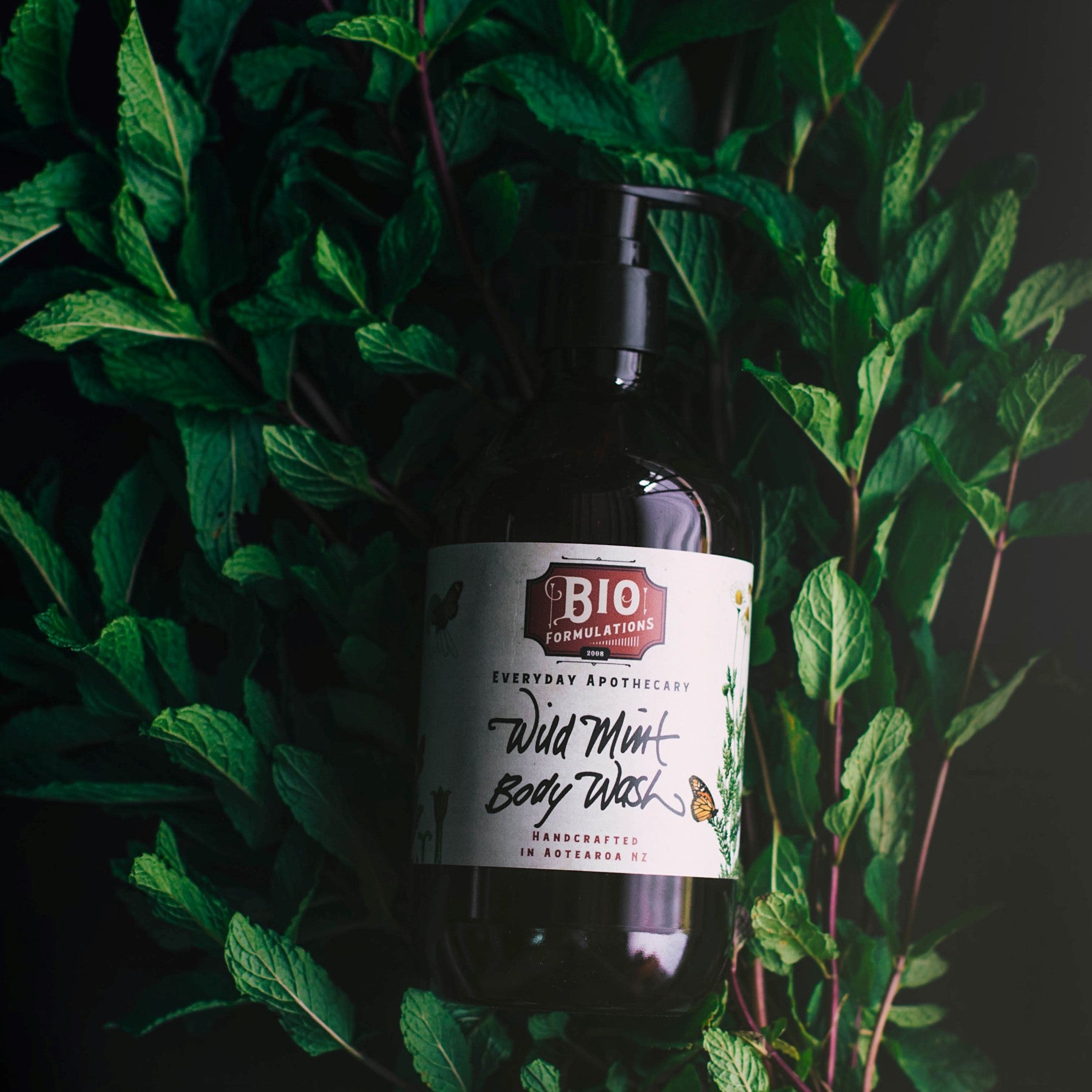 Wild Mint Body Wash. Natural Body Wash by BioFormulations.